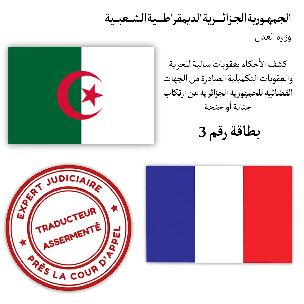Obtenez votre Traduction Assermentée Casier Judiciaire Algérien - Lexicalis